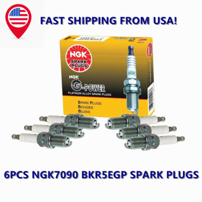 6PCS NGK 7090 G-Power Platinum Spark Plugs For Acura Chrysler Nissan ...