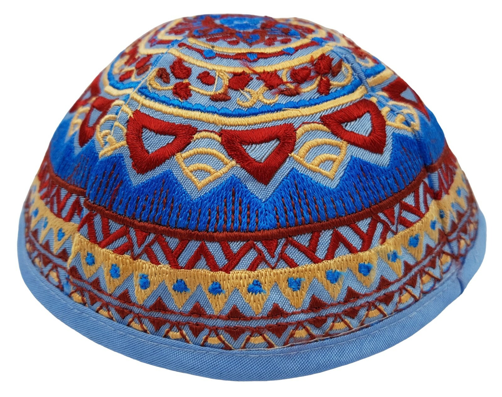 Jewish Kippah Yarmulke Colorful Embroidery Cloth Yarmulka Yamaka Head ...