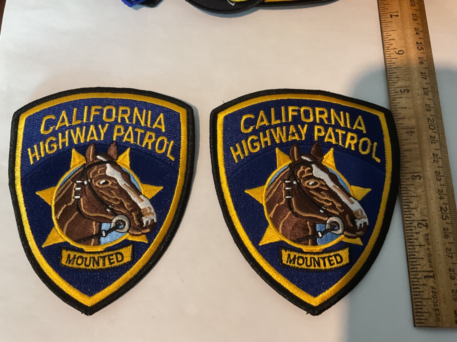 California Highway Patrol Mounted collectable Patch Set 2 pieces | eBay