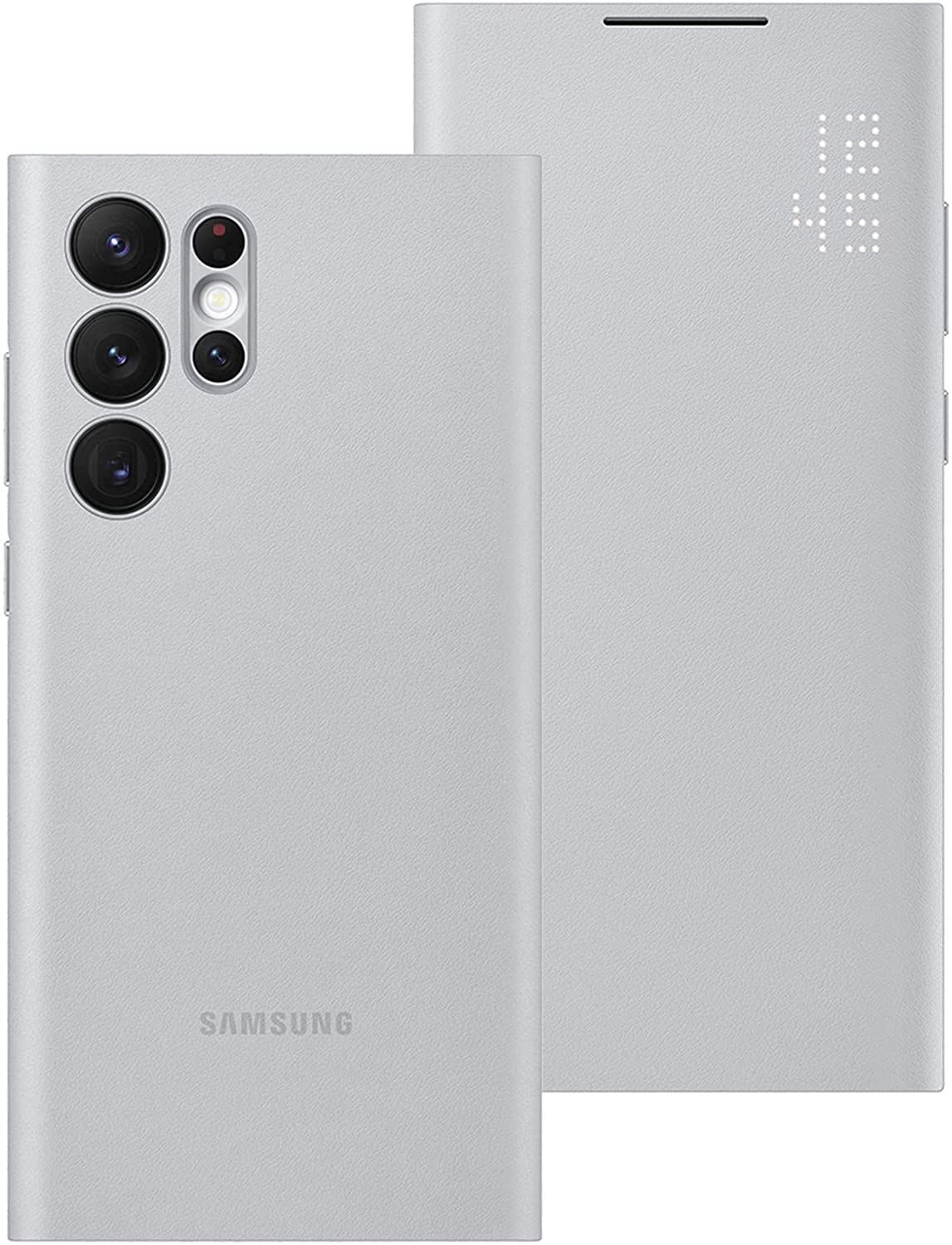 Samsung Galaxy S22 Ultra LED View Cover Case - Light Grey (EF ...