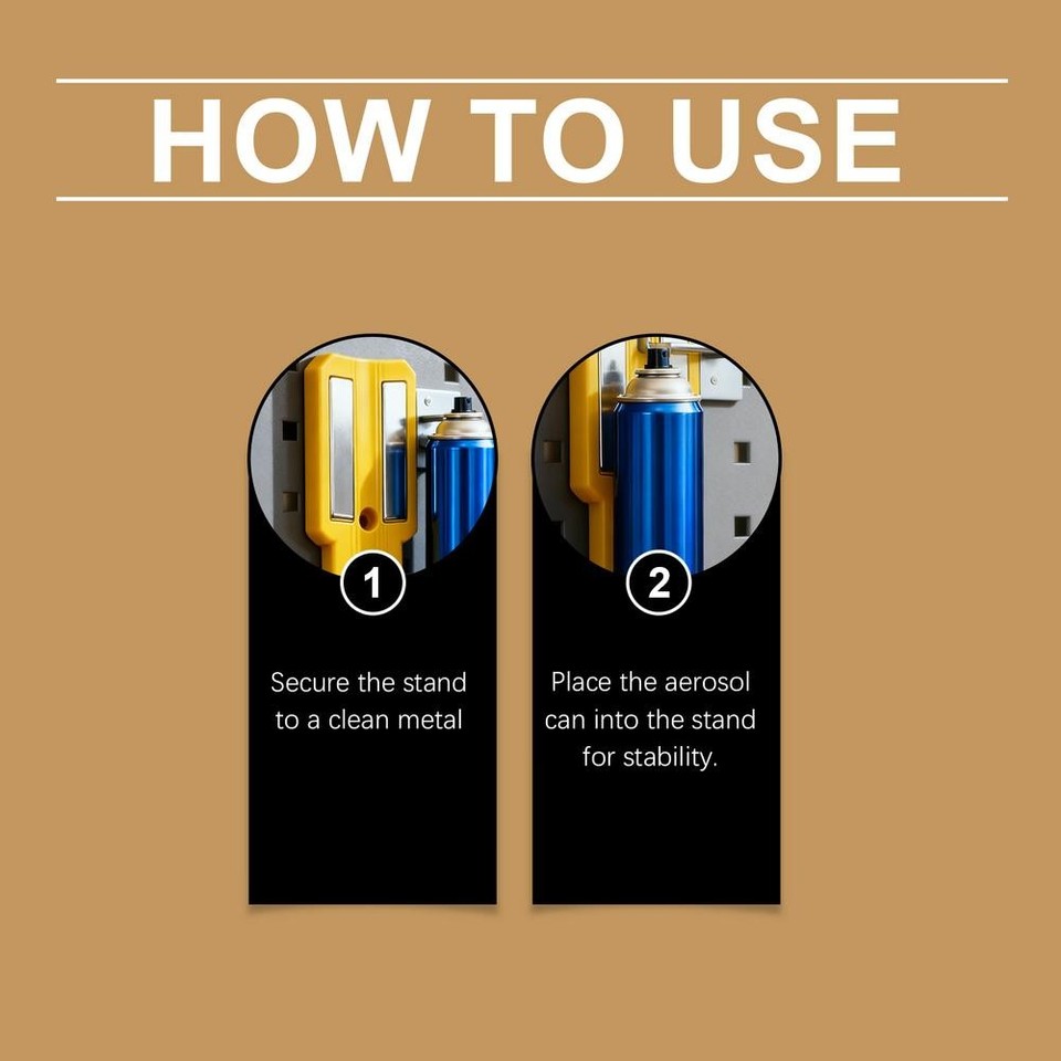 Magnetic Aerosol Can Holder, Double-Sided Powerful Magnet Bottle Holder ...