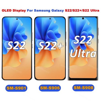 New OLED Display For Samsung Galaxy S22 S22+ Plus S22 Ultra Screen ...