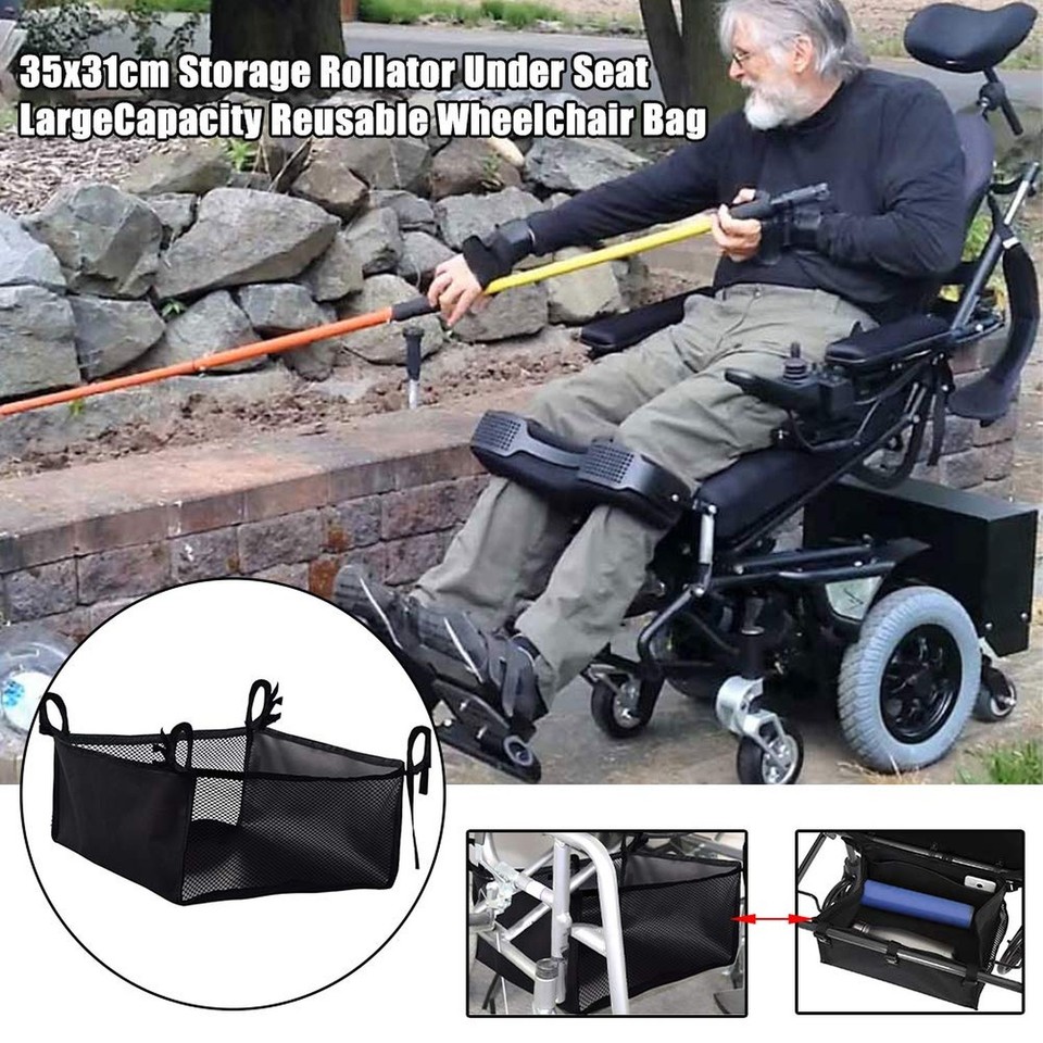 Wheelchair Bag, Rollator Seat Bag, Wheelchair Storage Bag, Side Storage ...
