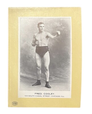 Antique Circa 1900 Fred Cooley Pro Boxer Promotional Cabinet card Early Boxing | eBay