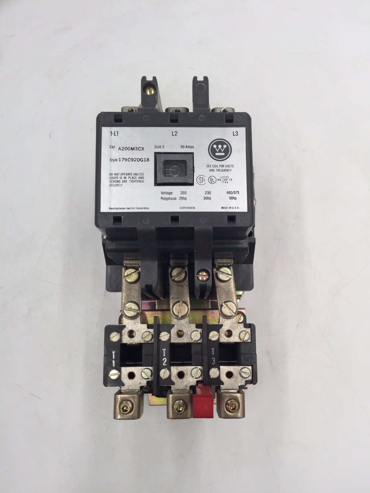 Eaton A200M3CX Size 3 Motor Starter 480-600V 50 HP for sale online | eBay
