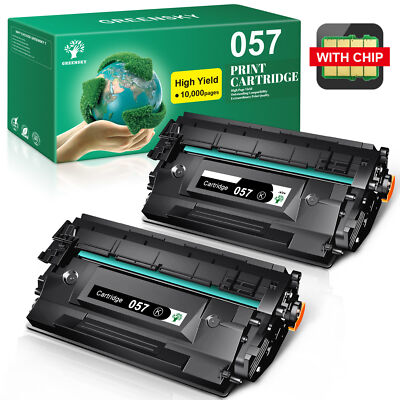 2-Pack Toner Cartridge 057 for Canon imageCLASS LBP226dw 227dw MF445dw ...