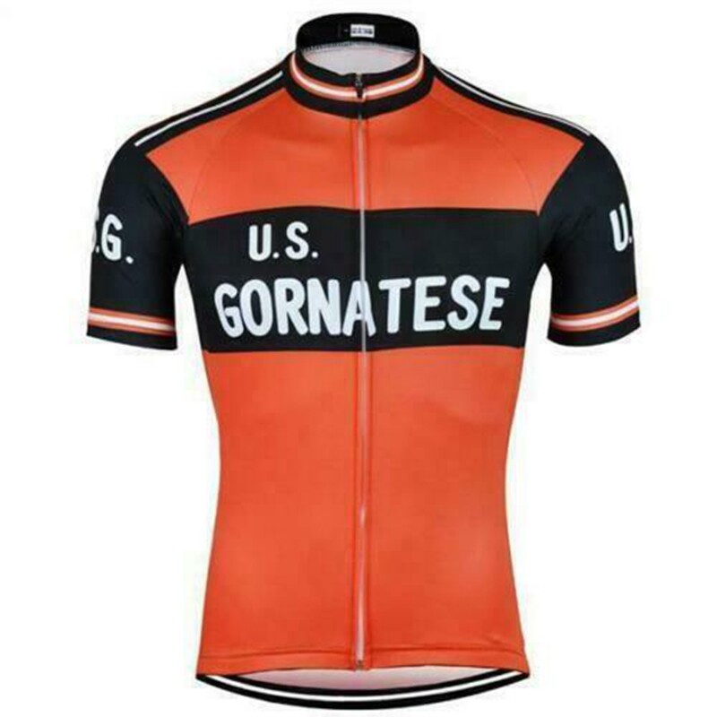 Mens Retro Cycling Jersey Summer Short Sleeve Jersey Bicycle Uniform ...