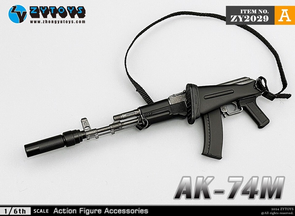 1/6 AK74M Gun Rifle Weapon Military Soldier Model FOR 12'' Figure ...