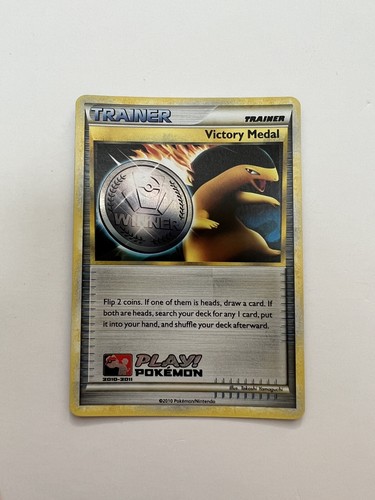 Pokemon Victory Medal Winner Promo Battle Roads Autumn 2010-2011 Near ...