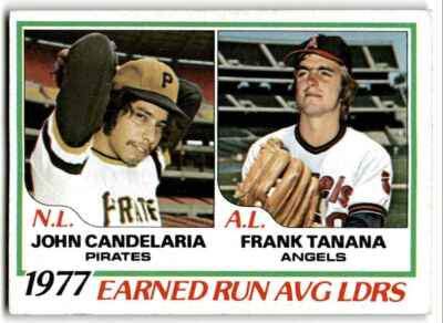 1978 Topps 1977 Earned Run Average Leaders Pittsburgh Pirates ...
