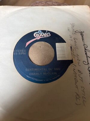 Charly McClain Sentimental Ol' You Single 45-RPM 1983 Epic Vinyl Record ...