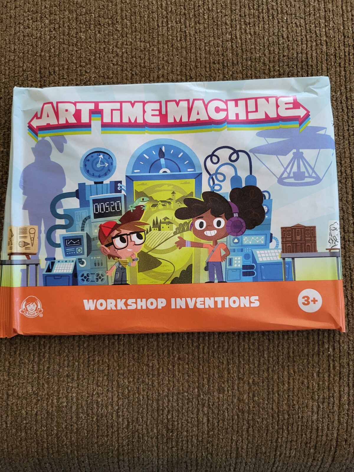 Wendy's Kids Meal Toy, Art Time Machine, Workshop Inventions, Orange ...