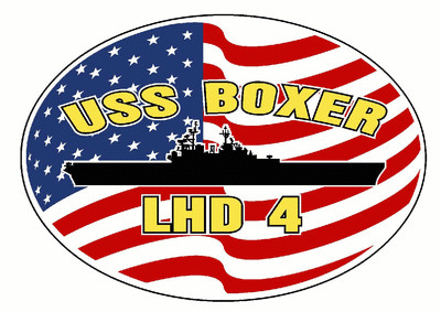 USS BOXER LHD 4 Oval Decal / Sticker Military USN U S Navy S07 | eBay