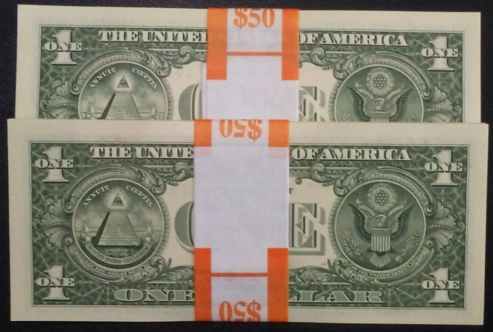 50 ($1) ONE DOLLAR BILLS UNCIRCULATED SEQUENTIAL - 2021 SERIES | eBay