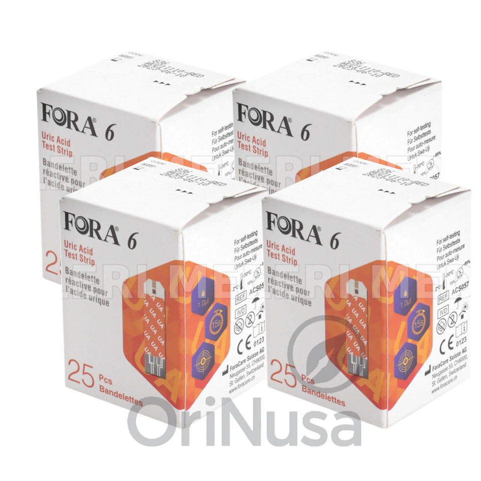 FORA 6 Uric Acid Test Strips - 1 to 5 Box Options | Gout Test Kit ...