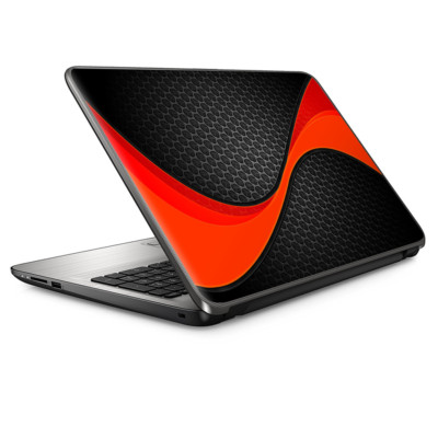 Universal Laptop Skins wrap for 15" - Red Twist Black Metallic | eBay