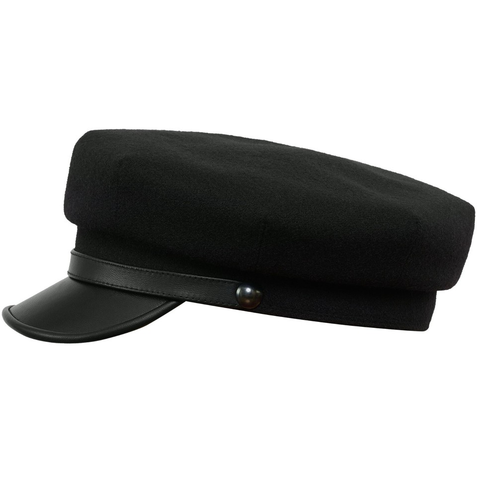 Sterkowski MOTO Wool Brando Cap Motorcycle Peaked Newsboy Rider Wild ...