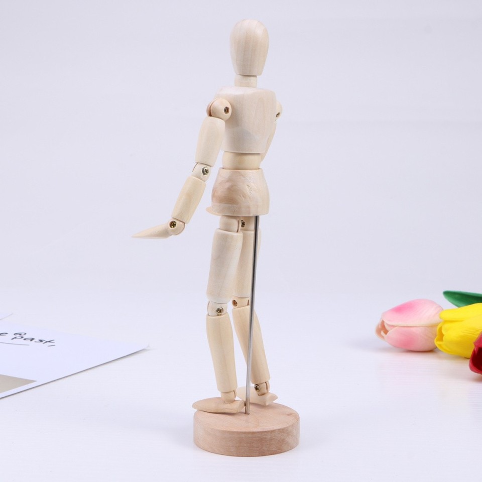 Wooden Joints Person Decorative Model Photo Prop Wood Craft Groceries ...