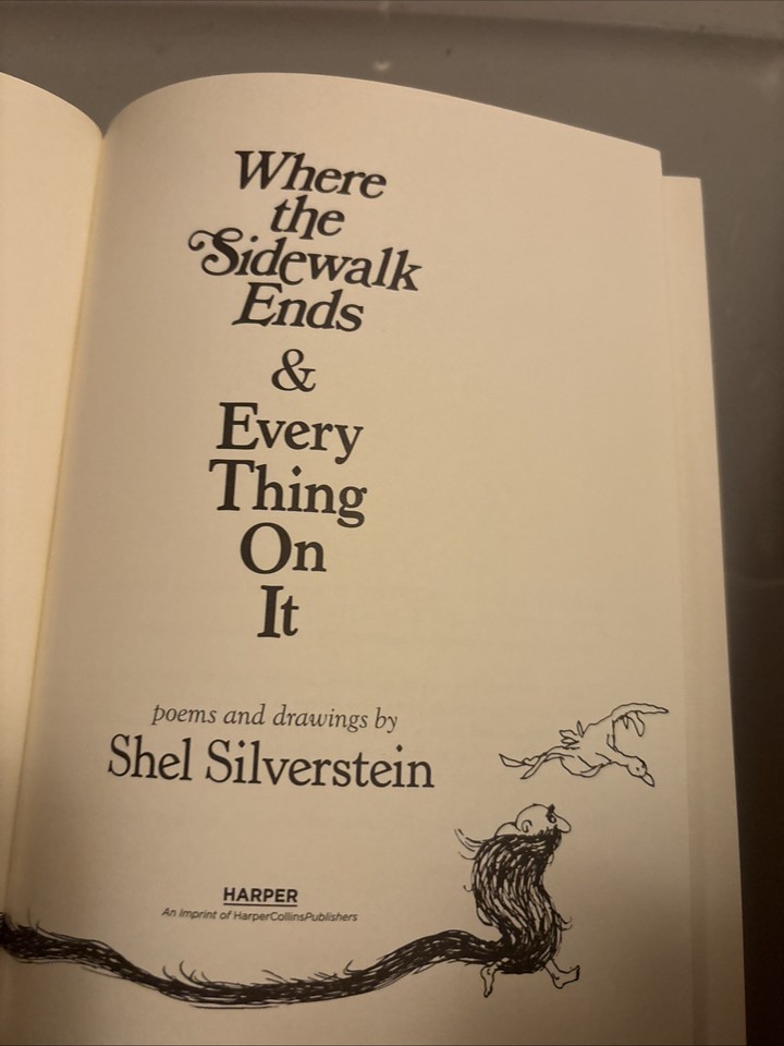 Where The Sidewalk Ends & Everything On It Shel Silverstein Leather ...