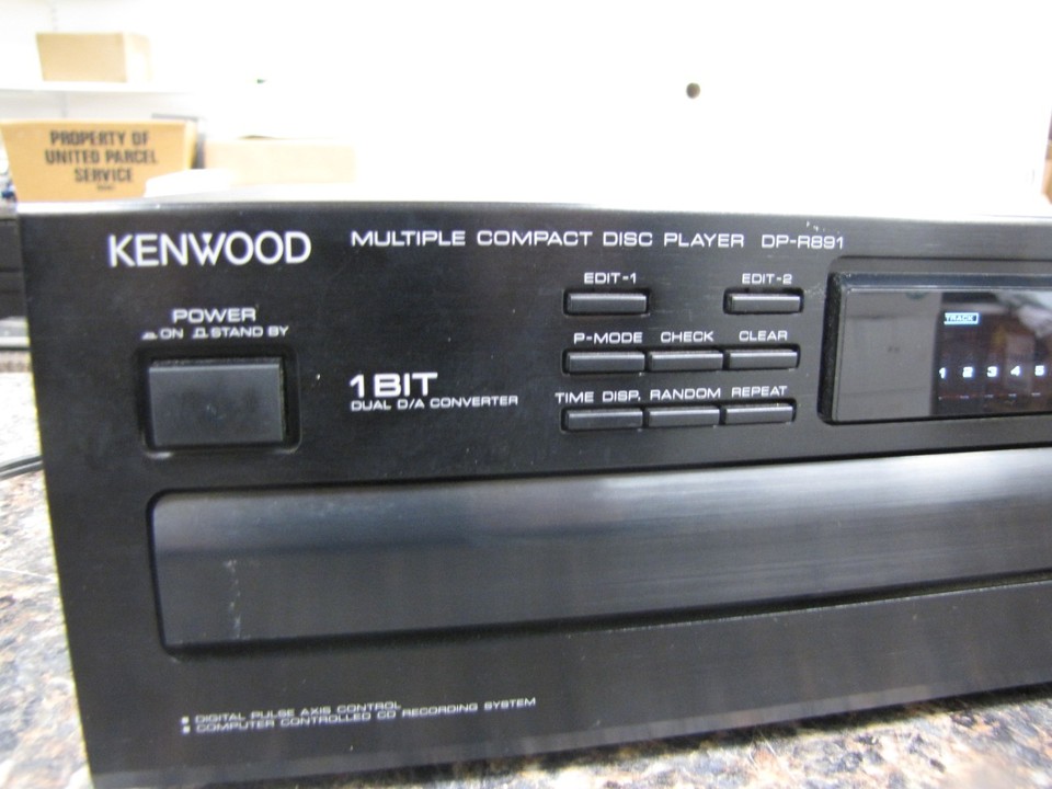 Kenwood DP-R891 5 Disc CD Changer Player 1 Bit Converter -MR10 | eBay