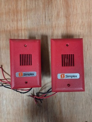 Simplex 624-940 Fire Alarm Signaling Device Red Audible Model GX90-4R ...