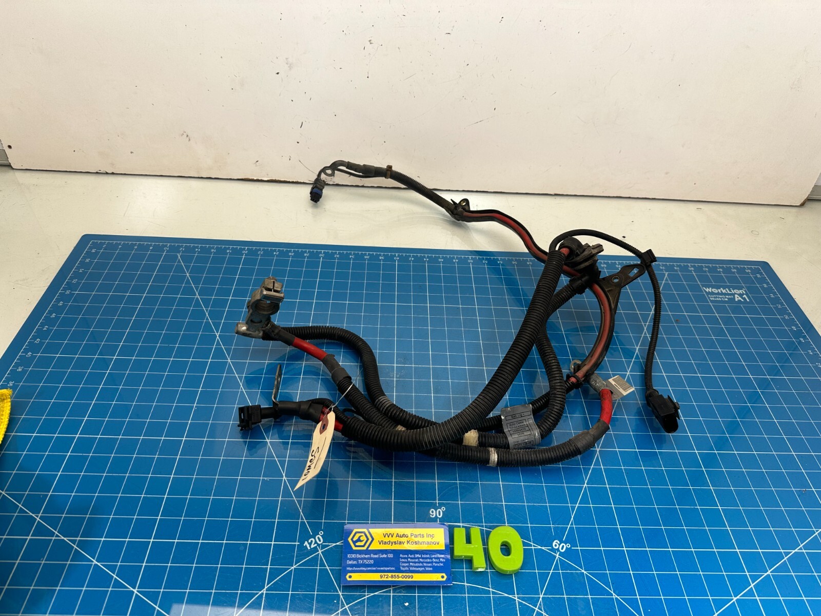 07-10 Mini Cooper POSITIVE BATTERY POWER TERMINAL CONNECTOR PLUS CABLE ...