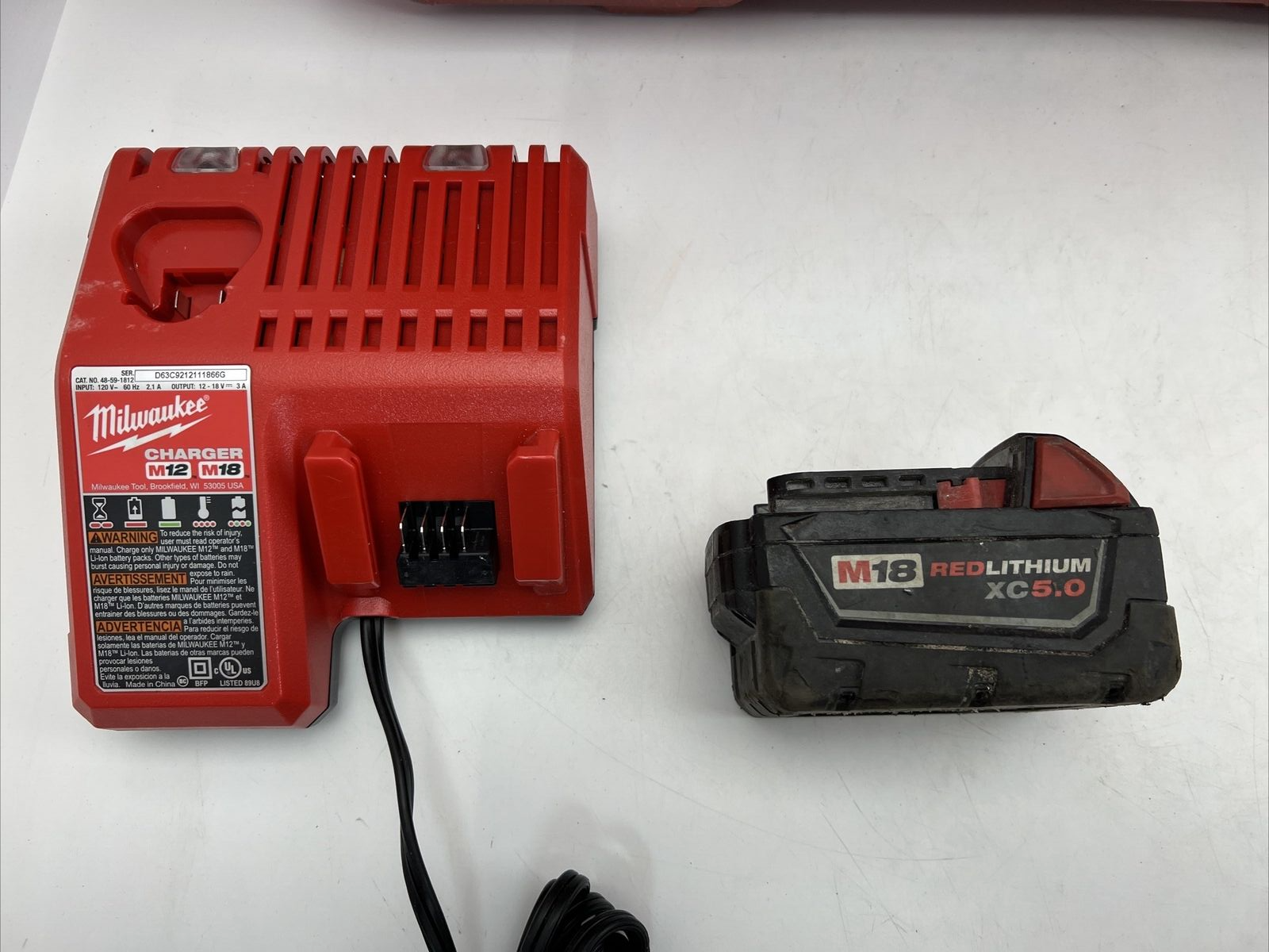 Milwaukee M18 Force Logic Cable Cutter w/ 750 MCM Cu Jaws 2672-21 Used3 ...