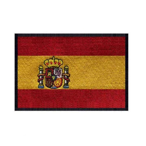 SPAIN FLAG IRON ON PATCH 3" Embroidered Applique Spanish Pride National Emblem | eBay