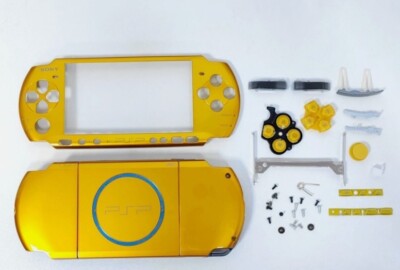 PSP 3000 Replacement Housing Shell Case with Buttons Burnt Orange 092/ ...