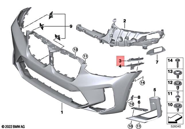 Genuine BMW X3 X4 M G01 G02 X3 18d TX11 TX12 Guide Bumper Left ...