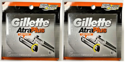 Gillette Atra Plus Refill Razor Blade Cartridges, 20 Count (Unboxed) | eBay