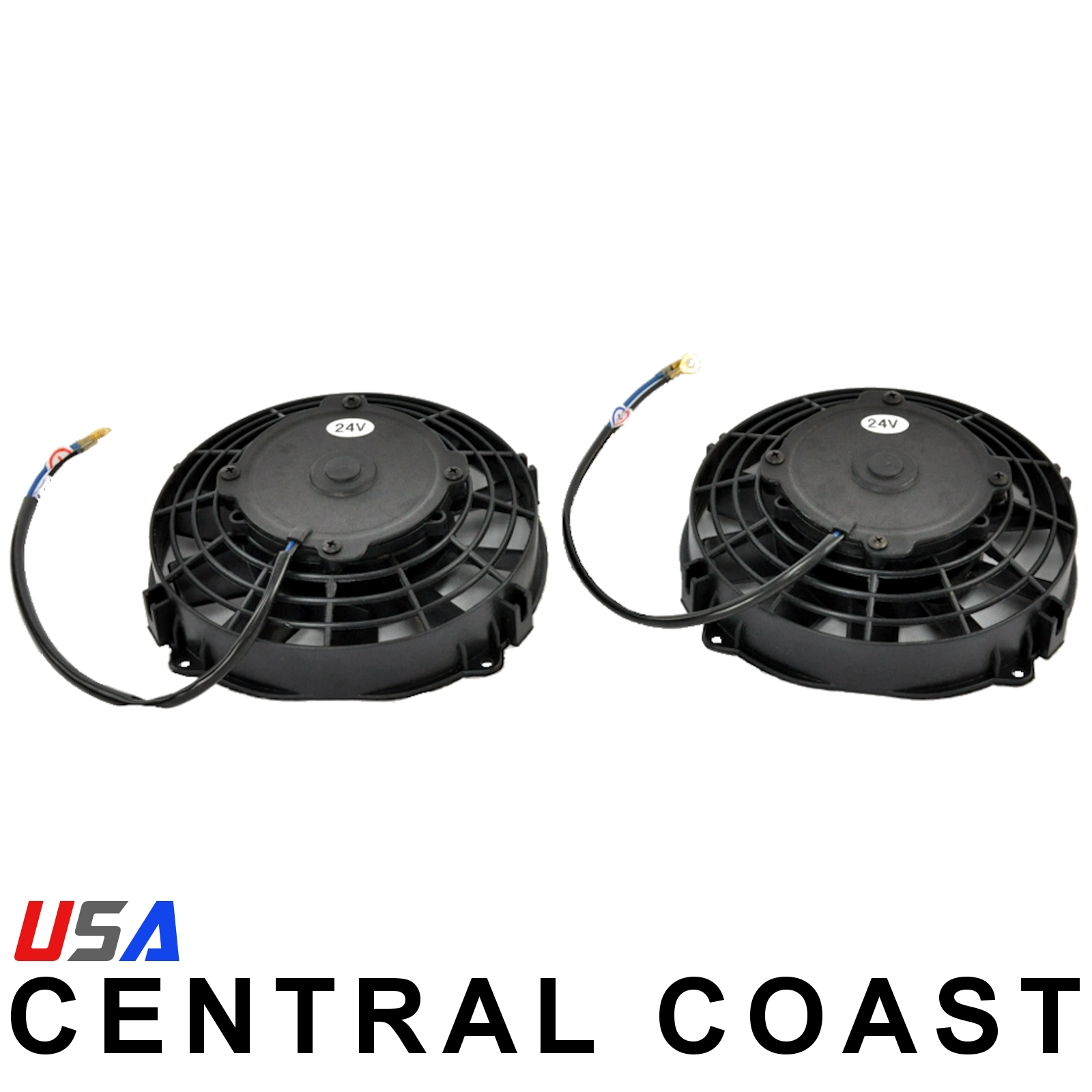 2/8" 24 VOLT 120 Watt UNIVERSAL PUSH/PULL RADIATOR COOLING FAN KIT ...