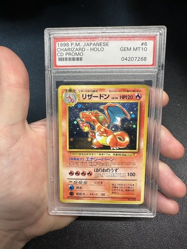 1998 Pokemon CD Promo Charizard 006 #6 Japanese Holo Rare PSA 10 | eBay