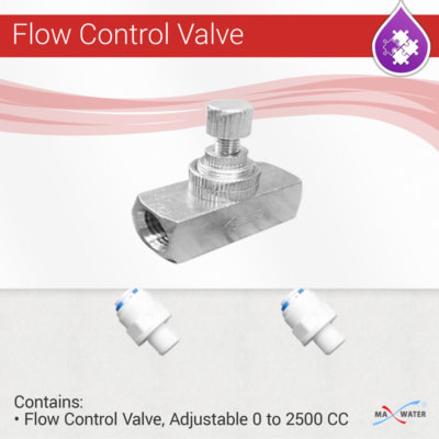 Reverse Osmosis Flow Control Valve, Adjustable Flow Restrictor 0 to ...