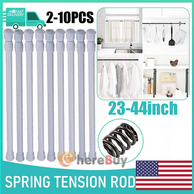 Curtain Rods Spring Loaded Mini Tension Rod Spring Loaded Curtain