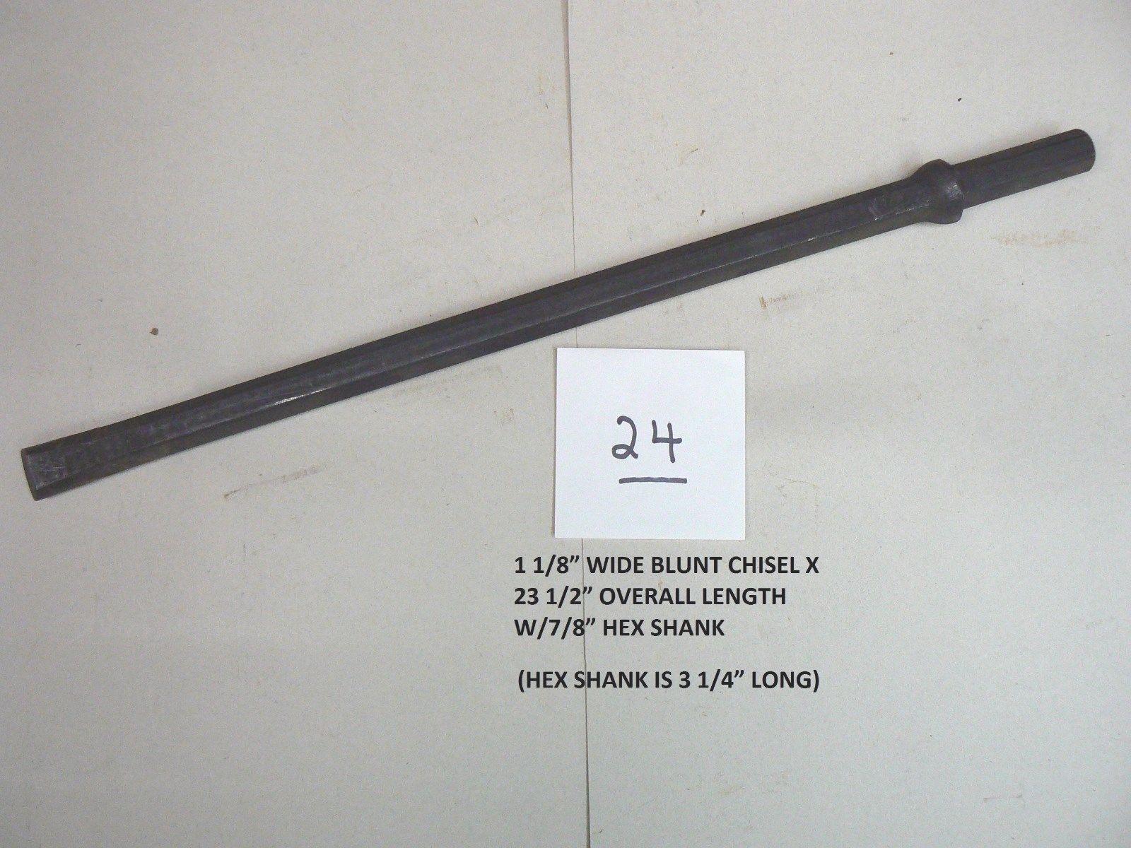 1 1/8" WIDE BLUNT CHISEL FOR AIR HAMMER | eBay