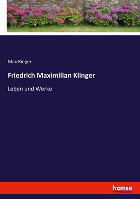 Max Rieger | Friedrich Maximilian Klinger | Taschenbuch | Deutsch (2020 ...
