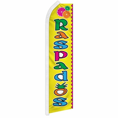 "RASPADOS" advertising super flag swooper banner business sign ...