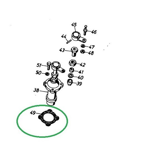 Flanschdichtung Ölfilter für Hanomag D14S R19 R217S R17E D21 R324 R332 ...