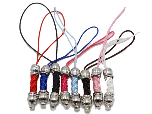 20 Mixed Colour Braided Mobile Cell Phone Dangle Strap Lariat Lanyard ...