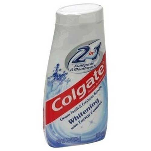 Colgate 2 in 1 Whitning Size 4.6z Colgate 2 in 1 Toothpaste & Mouthwash ...