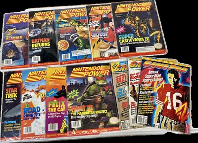 VTG Nintendo Power Magazines WITH POSTERS and 3 GamePro Magazines - Lot ...