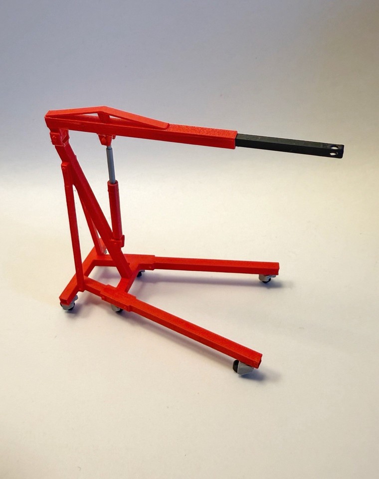 1/18 Scale Engine Hoist & Engine Stand Display Set - Hoist, Stand w/ V8 ...