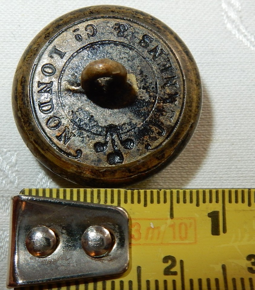 c 1880 VICTORIAN SCOTTISH RIFLES (CAMERONIANS) UNIFORM BUTTON QVC By ...