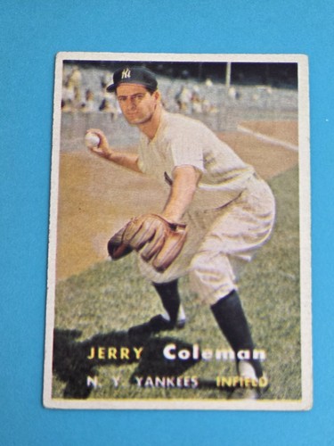 1957 Topps #192 Jerry Coleman New York Yankees BASEBALL Card V9 | eBay