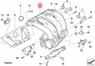 Genuine BMW E46 318Ci 318i 318ti Cabrio Convertible Int. Manifold ...
