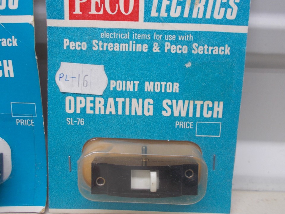 PECO-PL 16-2 PKS-OPERATING SWITCH & 1PK -TURNOUT SWITCH-HO SCALE | eBay