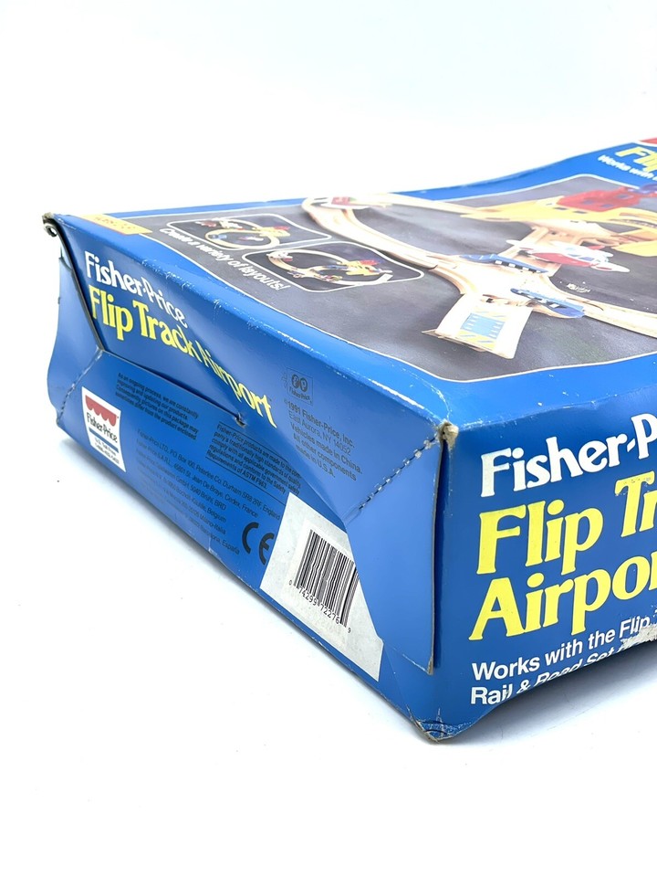 1992 Fisher Price Flip Track Airport Set New Old Stock Playset#NIB EW ...