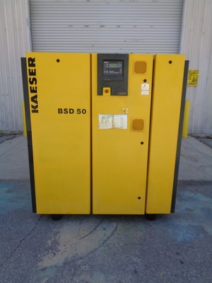 2005 Kaeser BSD50 BSD 50 hp rotary screw air compressor Ingersoll Rand ...