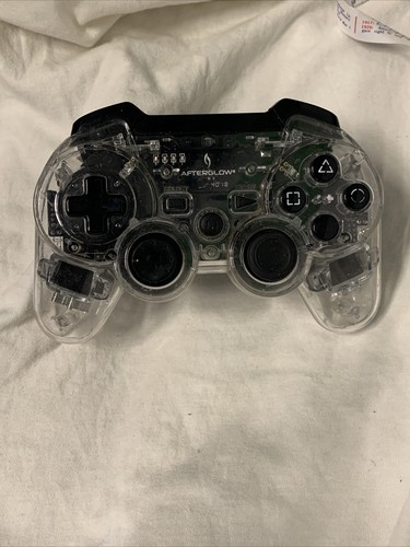 Sony Playstation 3 PS3 Afterglow Clear Wireless Controller No Dongle ...